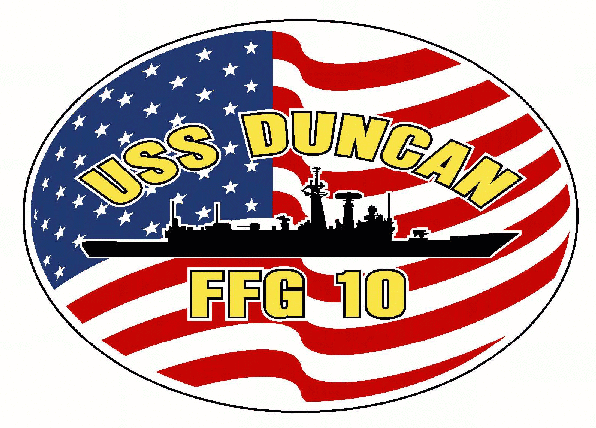 USS DUNCAN FFG 10 Oval Decal / Sticker Military USN U S Navy S07 | eBay