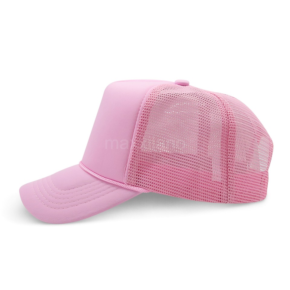 Trucker Hat Foam Mesh Baseball Cap Snapback Adjustable Plain Solid Men ...