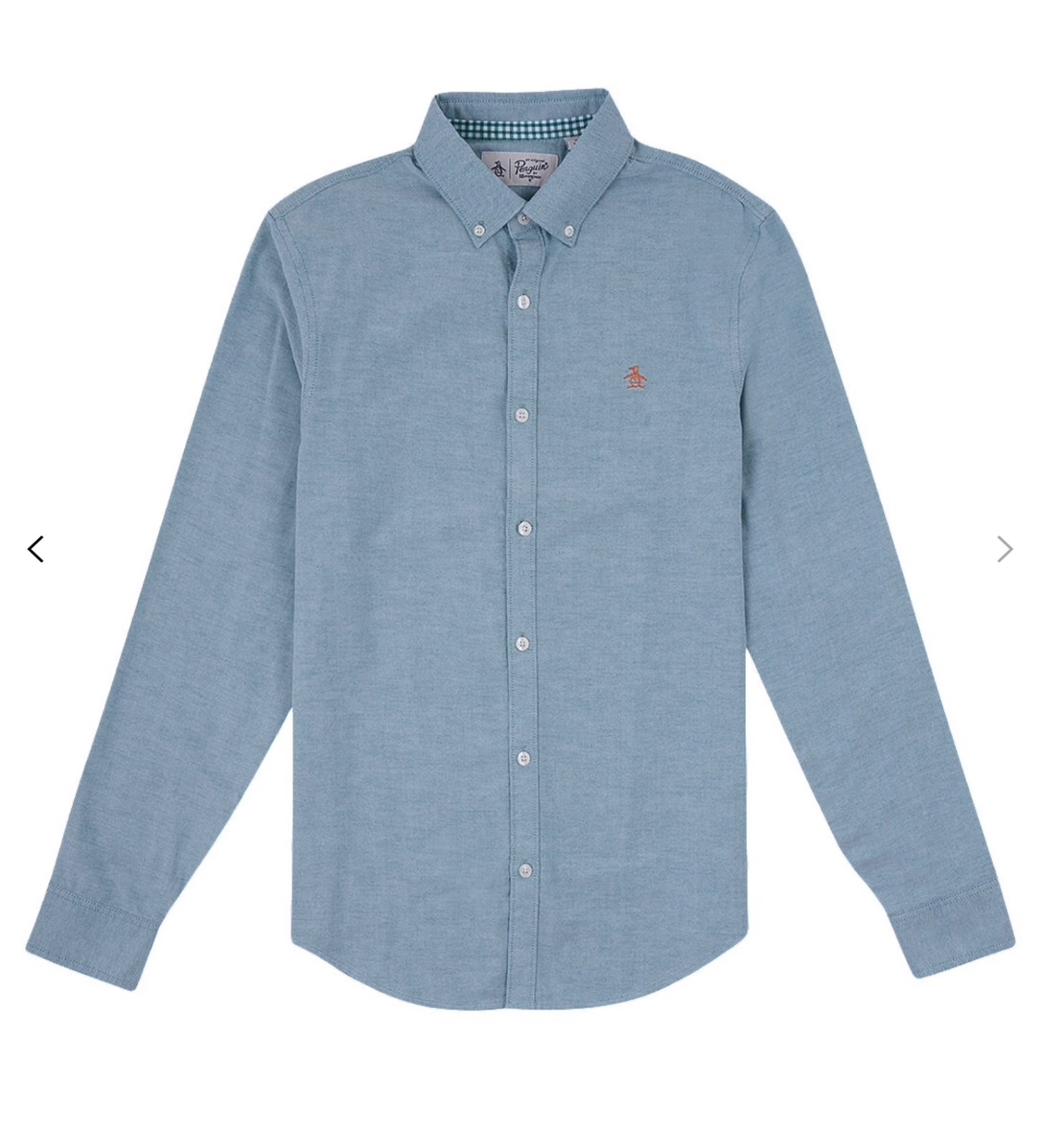 RRP £60 ORIGINAL PENGUIN SHADY GREEN OXFORD STRETCH SHIRT BNWT free p+p ...