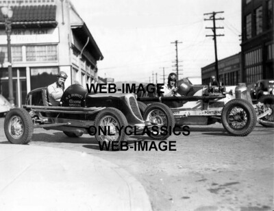 1936 FRANK KURTIS AUTO RACING CAR PORTLAND OR PHOTO -INDY 500 DIRT ...