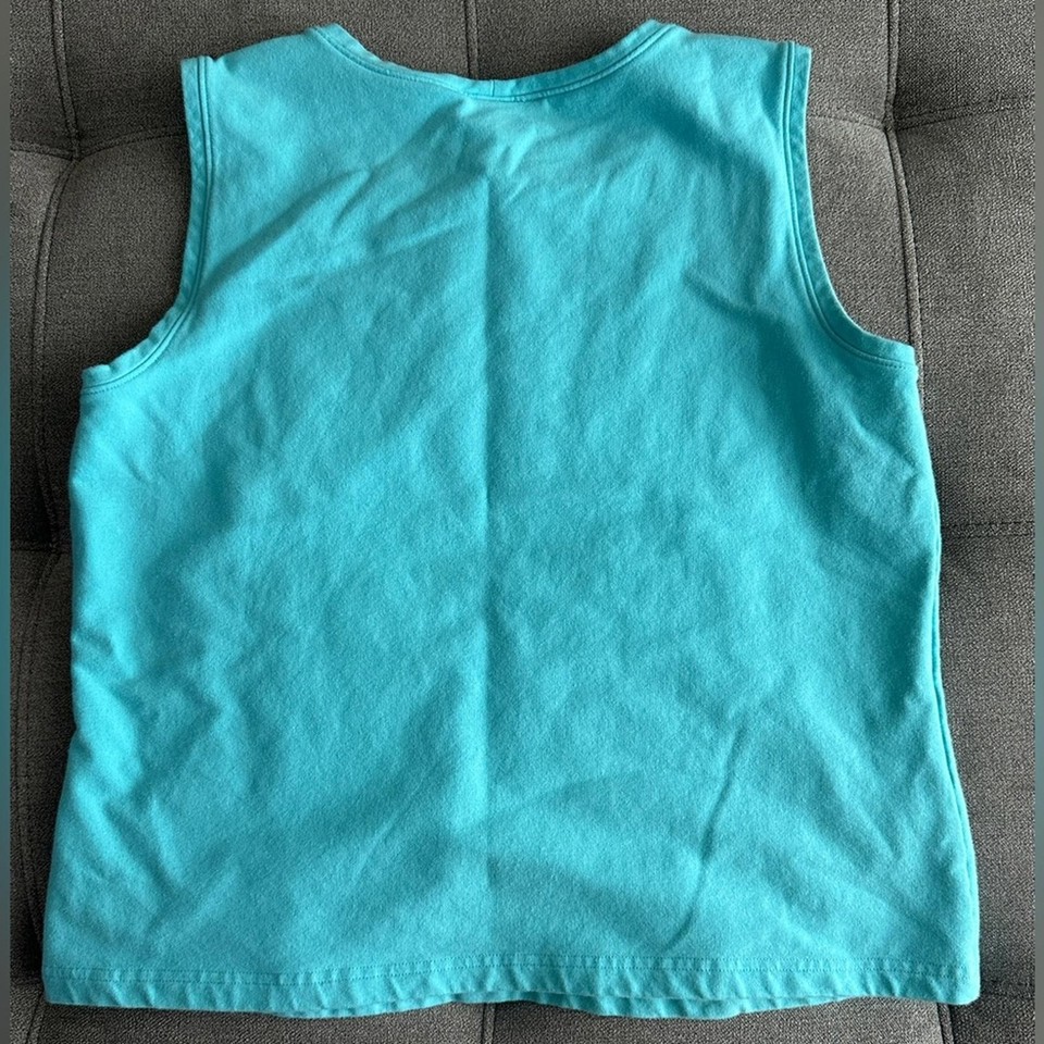 Women's Blue Talbot's Sleeveless Tank Top | eBay
