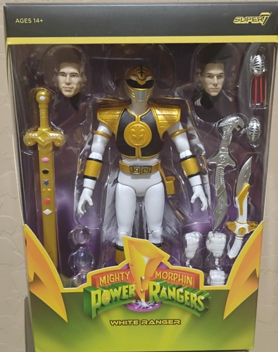 Super7 Mighty Morphin Power Rangers Ultimates White Ranger | eBay