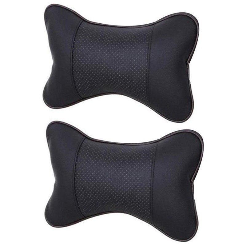 Car Seat Head Danny Leather Support Cushion Pad 27 X 18 X 9 Cm Bone ...