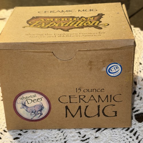 American Expedition Whitetail Deer Ceramic Coffee Mug 15 Oz.—Original ...