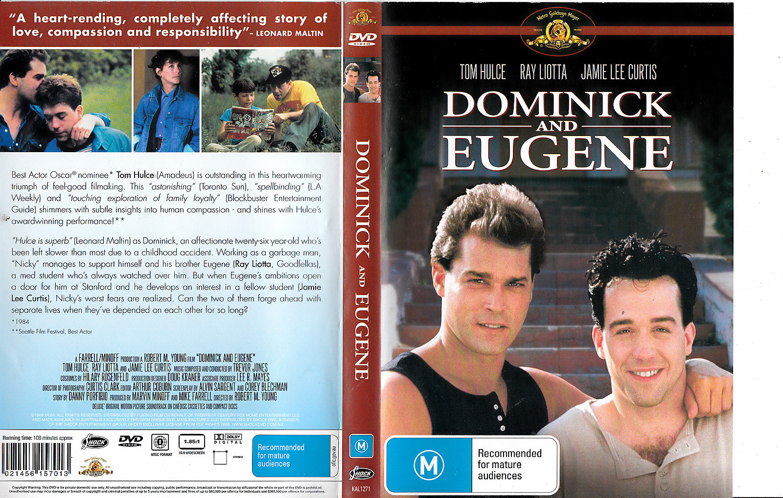 Dominick And Eugene-1980-Tom Hulce- Movie- DVD | eBay
