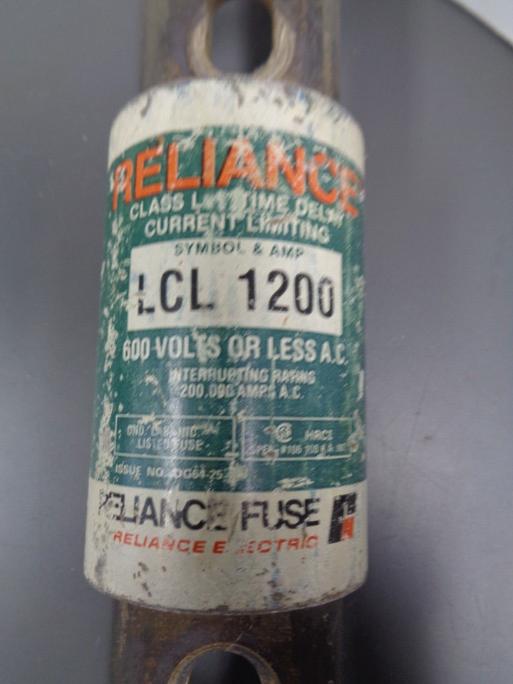 Nice Reliance LCL 1200 Amp Fuse KRP-C-1200 Class L 1200 Amp | eBay