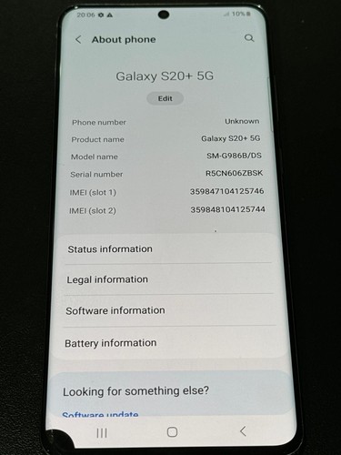 Samsung Galaxy S20+ Plus 5G SM-G986B - 128GB - Grey (Unlocked ...