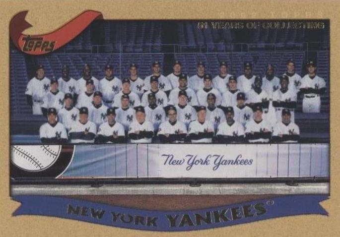 2002 Topps - Team Checklist New York Yankees #660 Gold /2002 for sale ...
