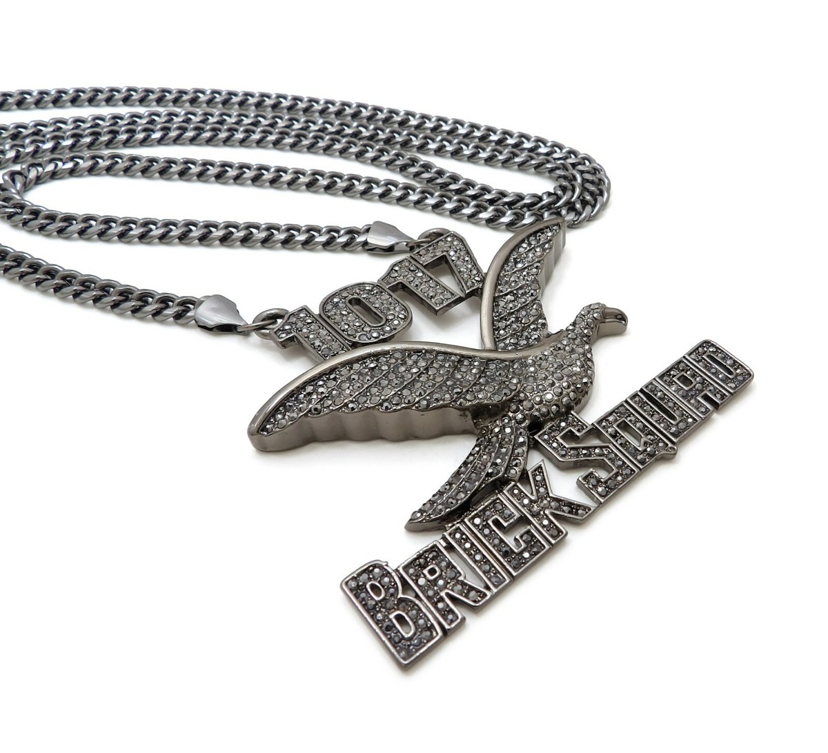 Brick Squad Bird Logo BLINGFACTORY Hip Hop Iced 1017 Brick Squad