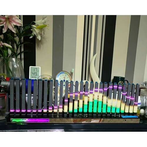 26-Band 3D Full Color Music Spectrum Display Rhythm Light w/ Remote ...