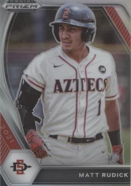 2021 Panini Prizm Draft Picks - Matthew Rudick #PDP216 Silver Prizm (RC ...