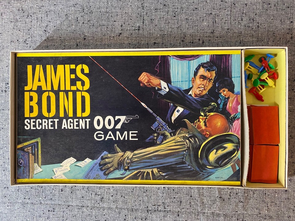 Vintage 1964 James Bond Secret Agent 007 Board Game By Milton Bradley ...