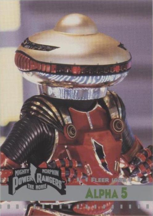 Alpha 5 - 1995 Fleer Mighty Morphin Power Rangers the Movie #8 for sale ...