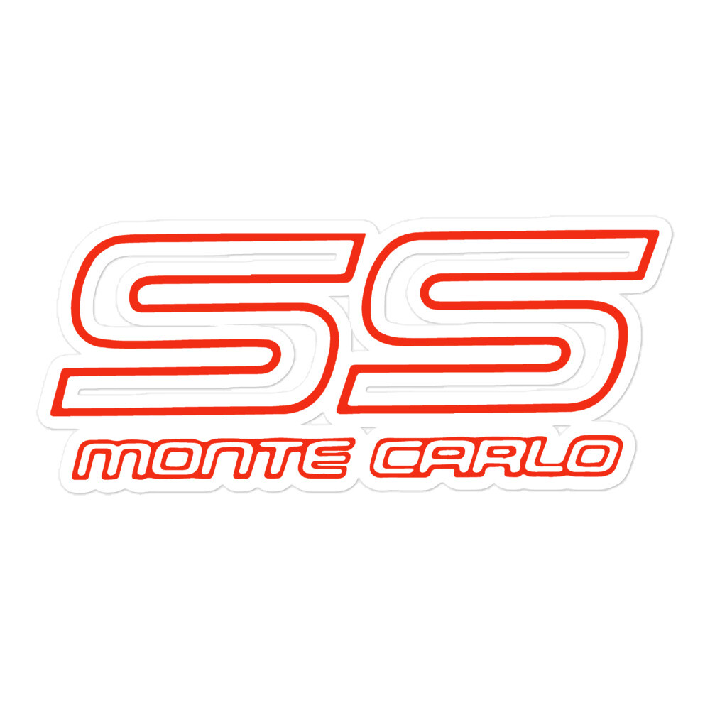 Chevy Monte Carlo SS Emblem Bubble-free sticker | eBay