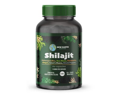Shilajit 3000mg with Ashwagandha Root Extract, Turmeric Root & more | eBay