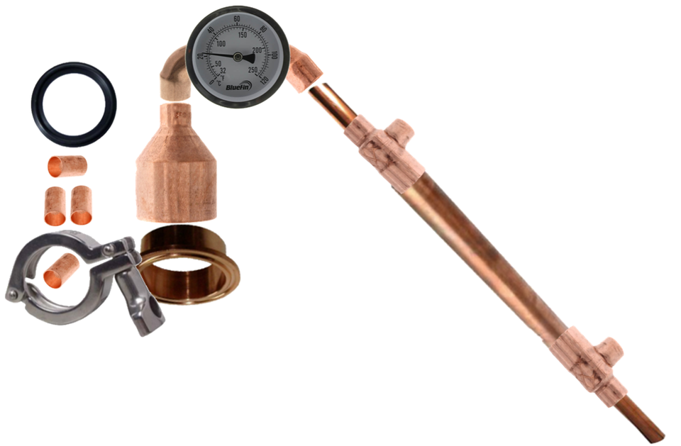 DIY Pot Still Kit Copper Pipe Moonshine Distilling Fits Beer Keg or ...