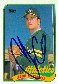 Jim Corsi autographed Baseball Card (Oakland Athletics) 1989 Topps #292 ...