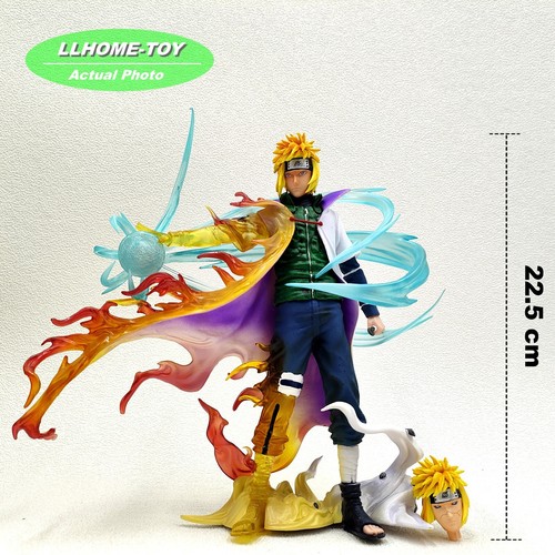 Anime ninja 4th Hokage Cloak Namikaze Minato Fight PVC Figure Statue ...