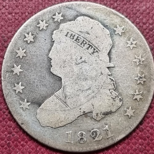 1821 Capped Bust Quarter 25c Circulated Details #80364 | eBay