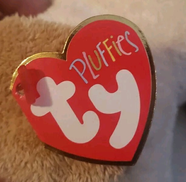 Ty Pluffies Plopper Puppy Dog Plush Stuffed Toy 2002 Cream/tan Sewn ...