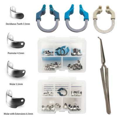 Dental Matrix Bands Ring Sectional Matrice Clamp Fit Palodent V3 ...