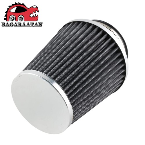 3" 76mm High Flow Inlet Dry Air Filter Cold Air Intake Cone Replacement ...