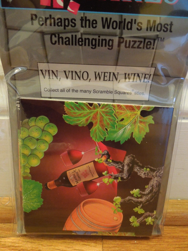 Scramble Squares Puzzle “Vin, Vino, Wein, Wine!” 9 Piece Challenge ...