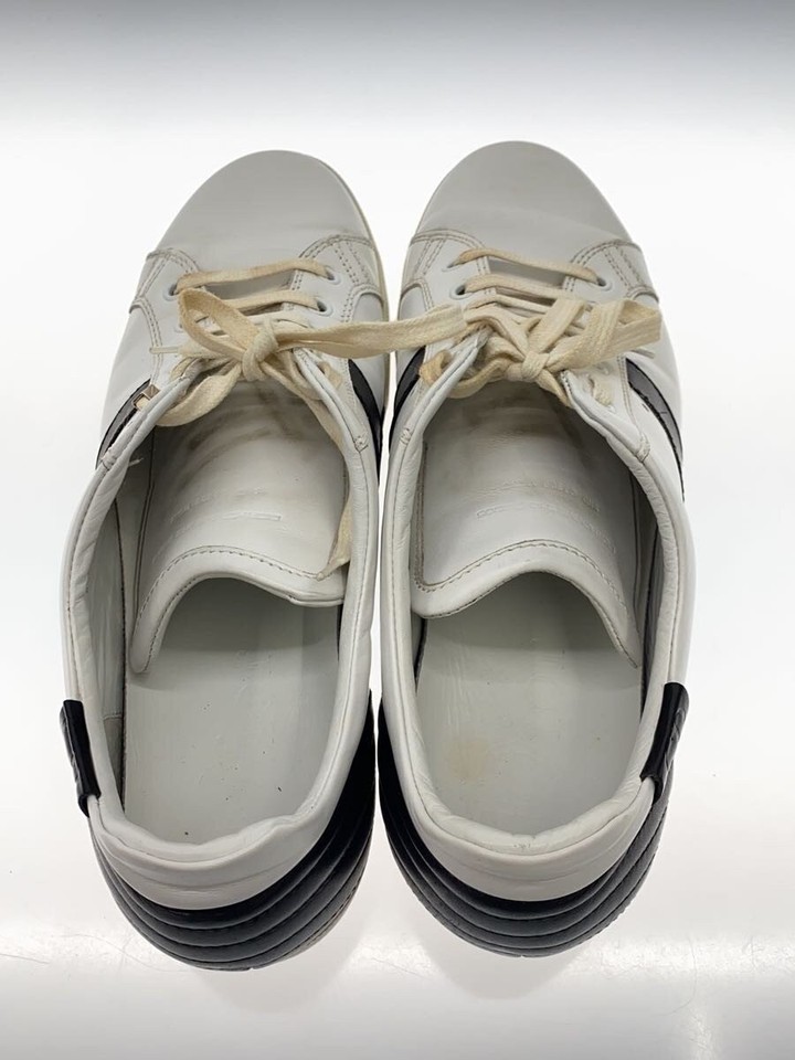 Dior Homme B12 2005 Edgy Period Low Cut Sneakers 42 Wht Leather KZv01 ...