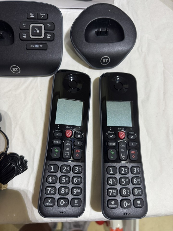 BT Everyday Cordless Landline House Phone, Home Phone, Basic Call ...