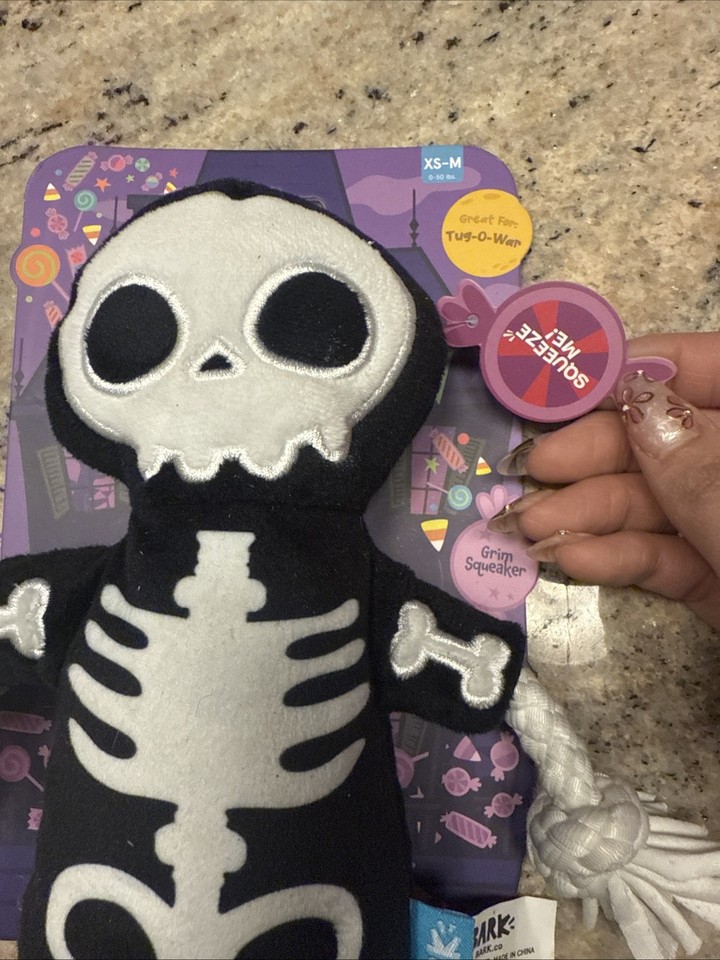 Bark Howl O Ween Party Grim Squeaker Tug O War ~ XS/M ~ FAST SHIPPING ...