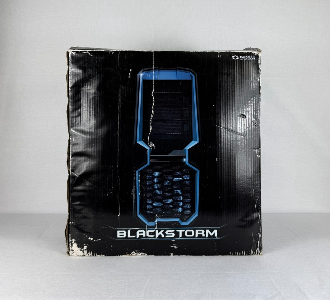 Raidmax Blackstorm ATX Mid Tower PC Case Blue LED New Old Stock Open ...