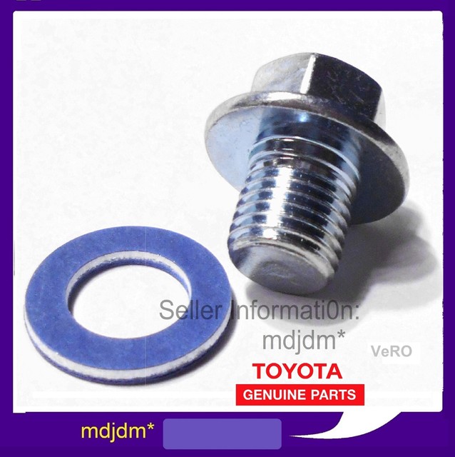 Genuine Toyota Lexus Scion OEM Engine Oil Drain Plug & Gasket Set ...
