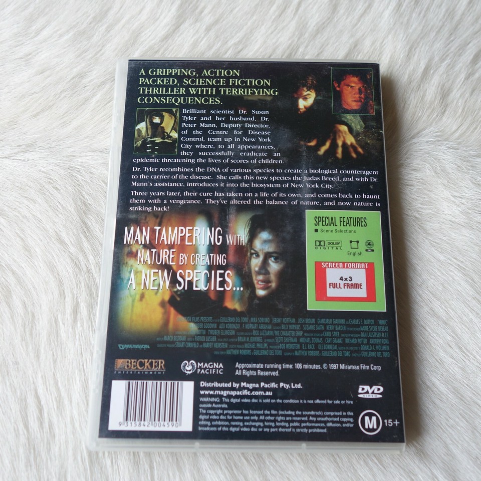 MIMIC Dvd Mira Soryino Film Jermy Northam Josh Brolin MIMIC Movie SCI ...