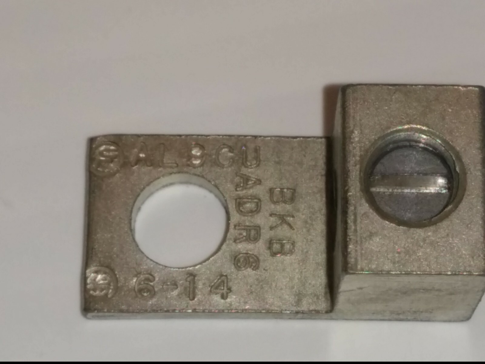 BLACKBURN BKB AL9CU ALUMINUM TERMINAL LUGS, ADR6, 6-14, (LOT OF 5), NNB ...