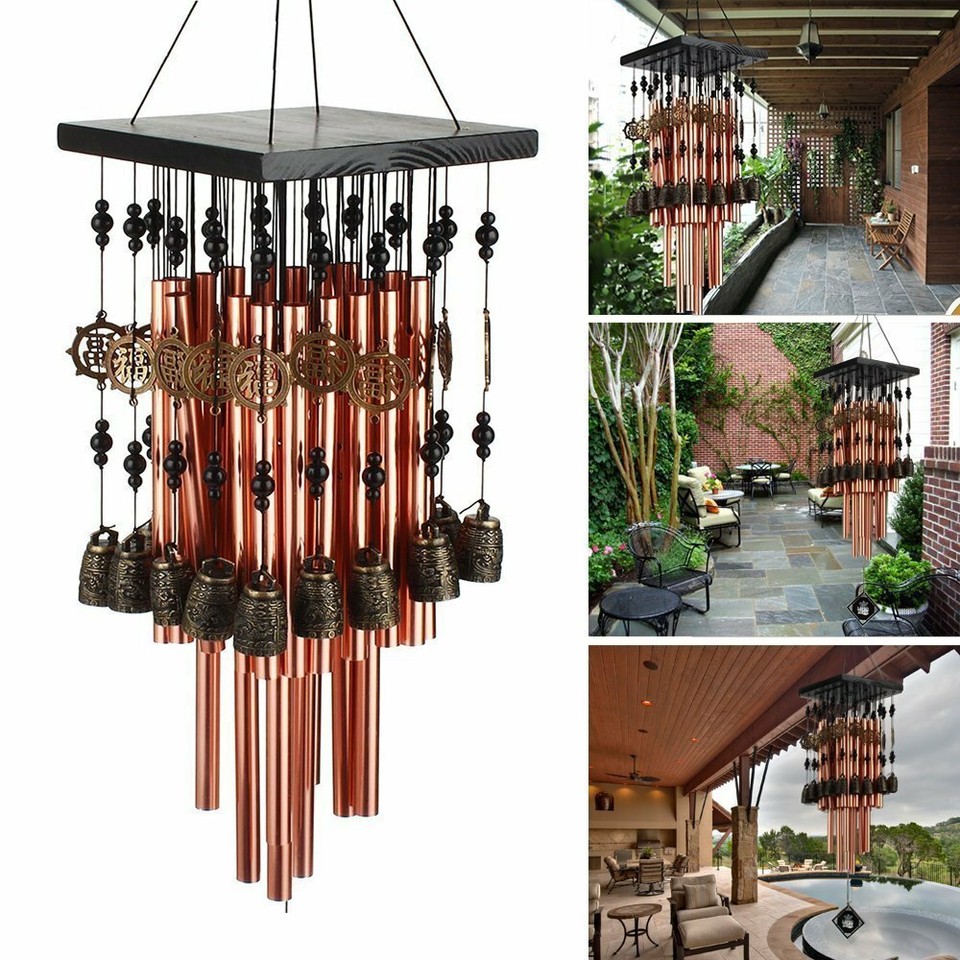 Multi-Tubes Large Windchime Chapel Bells Wind Chimes Door Hanging Home ...