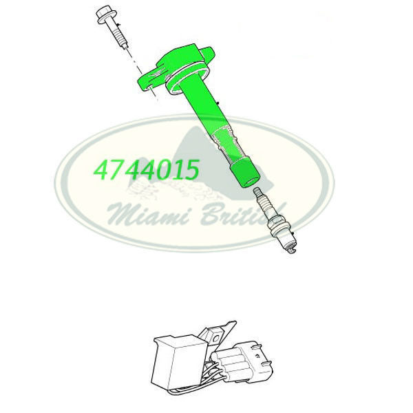 LAND ROVER IGNITION COIL KIT SET x4 RANGE LR3 RR SPORT V8 4744015 ...