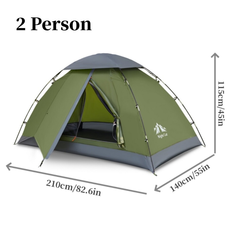 Small 1-2 Person Tent Waterproof Backpacking Tent Hiking Camping Sun ...
