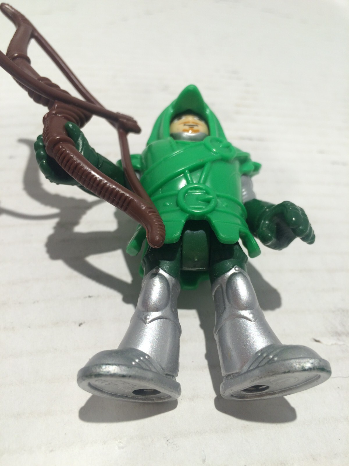Fisher price Imaginext Green Knight Acher W/ Bow & Arrow + Hood Armor ...