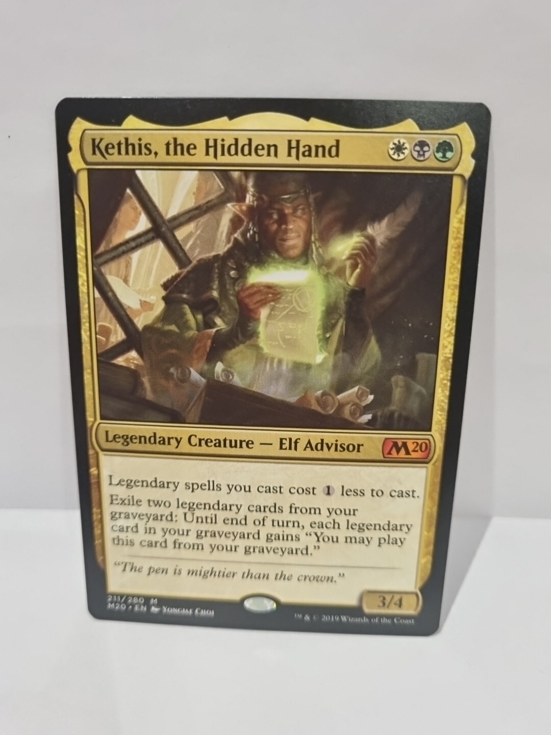 MTG Kethis, the Hidden Hand Core Set 2020 211/280 Regular Mythic for ...