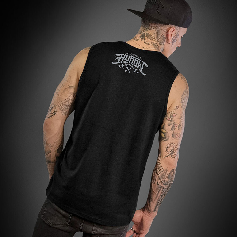 Hyraw Tank Top - Heavy Schädel E-Gitarre 666 Rock Metal Punk | eBay