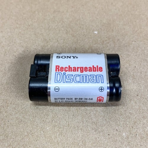 OEM Sony Discman BP-DM1 (Ni-Cd) Rechargeable Battery Pack DC 2.4V ...