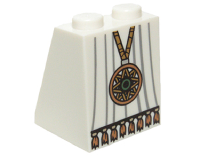 LEGO Minifigure Skirt Pendant Star Tassels Slope Dress White Wizard ...