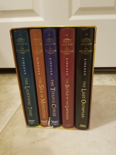 Percy Jackson & The olympians boxed series 1-5 1st edition Rick Riordan ...