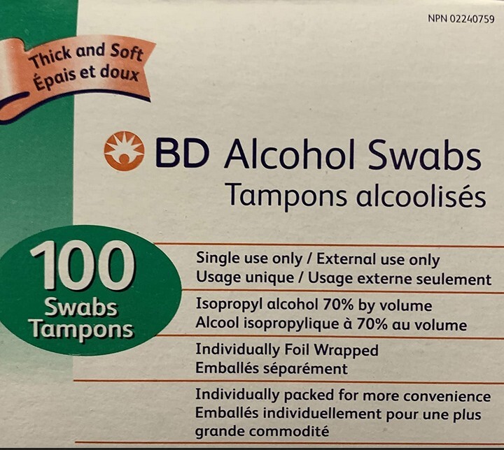 x3 BD Alcohol Wipes / Swabs, 300 count | eBay