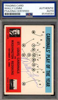 Wally Lemm PSA DNA Vintage Signed 1965 Philadelphia Gum Autograph | eBay