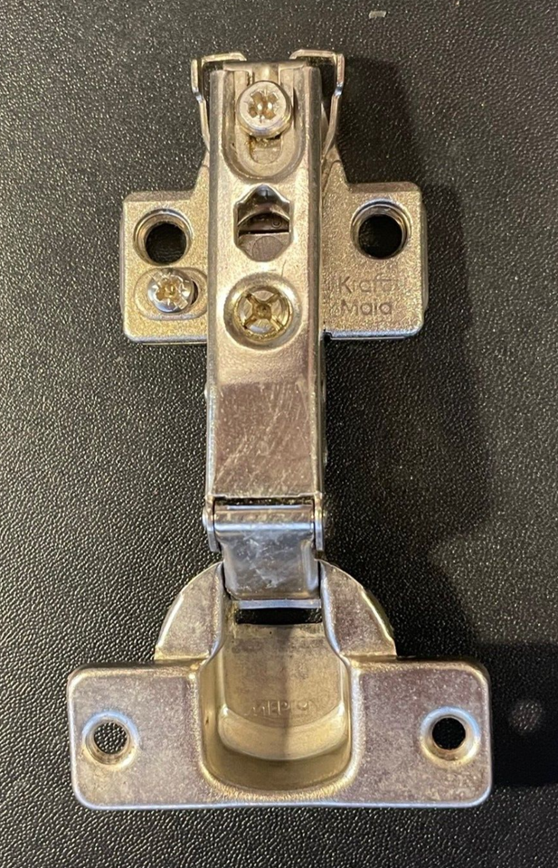 MEPLA 17M Hinge 17 M, Full Overlay Hinge w/Mounting Plate MADE IN ...