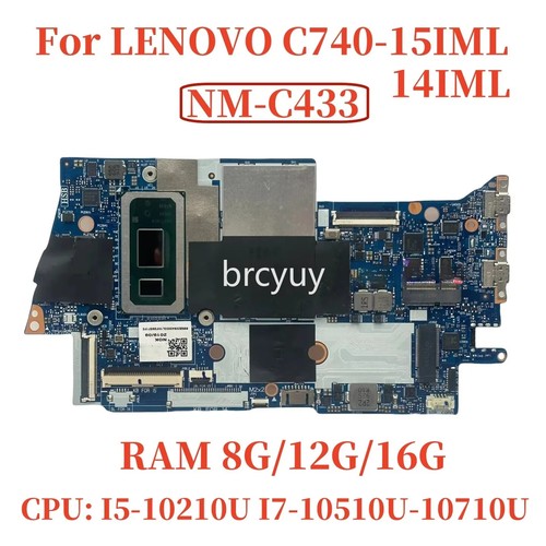 NM-C433 For Lenovo Yoga C740-14IML/15IML Motherboard w/ I5 I7-10TH CPU 8GB 12GB | eBay