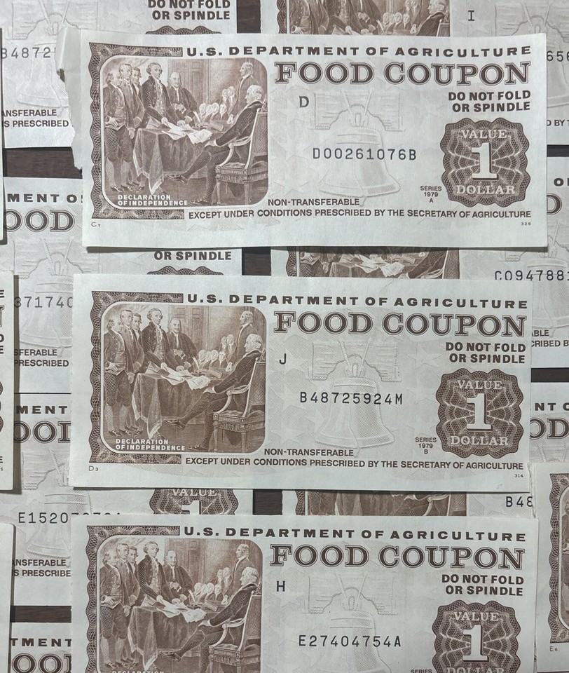 Vintage USDA $1 Food Coupon/Stamp About Uncirculated Single Stamp 1970 ...
