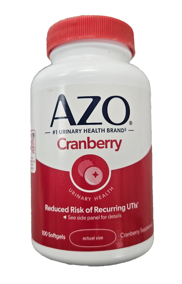 AZO Cranberry Softgels Maximum Strength 100ct ( 2 pack ) -- NEW LOOK ...