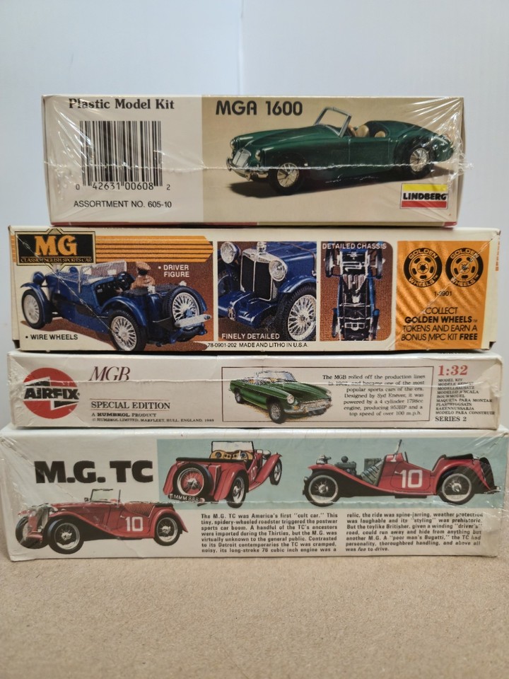 MG Model Kits (LOT) 1/32 Scale AIRFIX•MPC•AMT•LINDBERG 1 Open, 3 Sealed ...